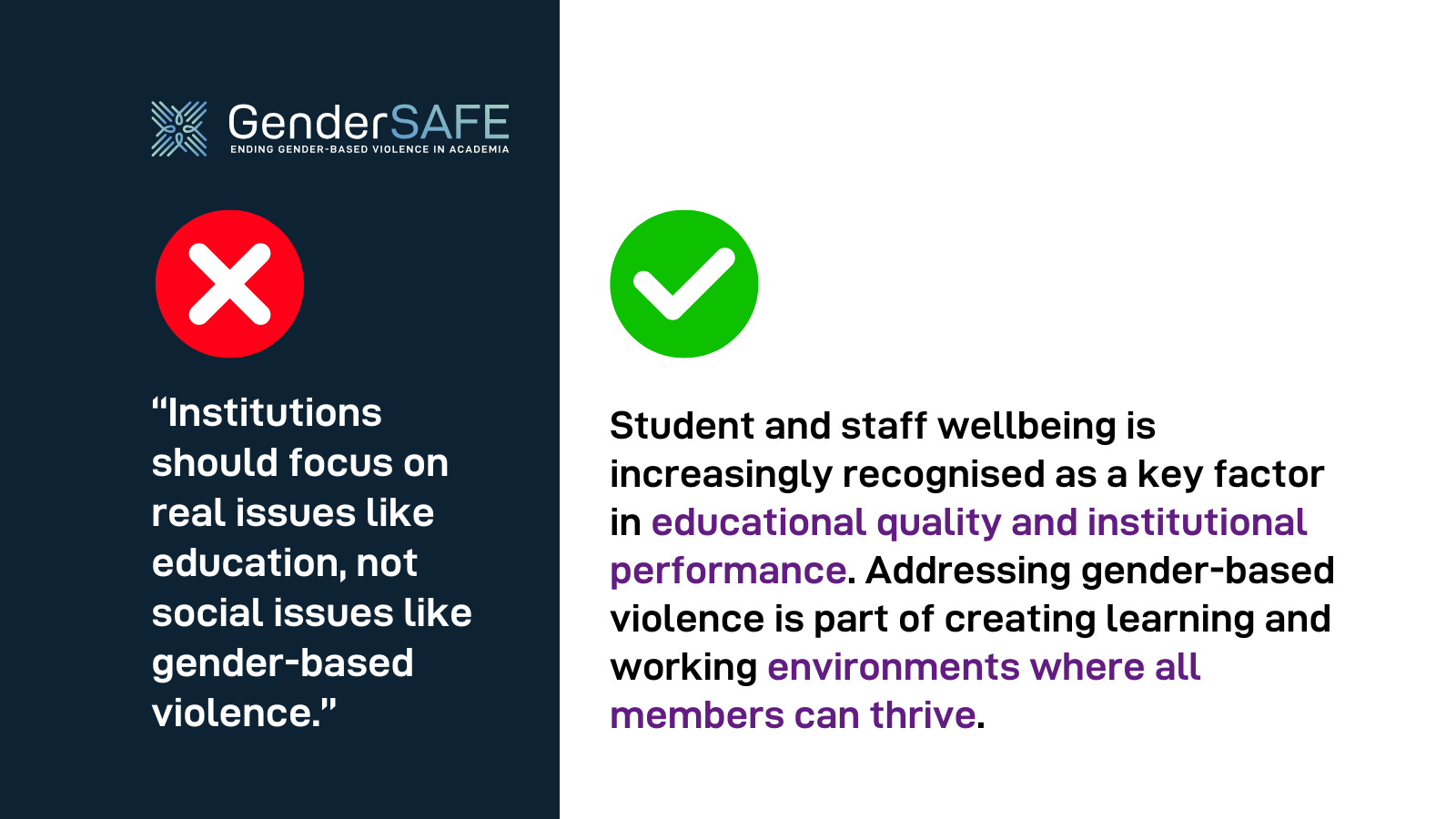 Argument 4: “Institutions should focus on real issues like education ...